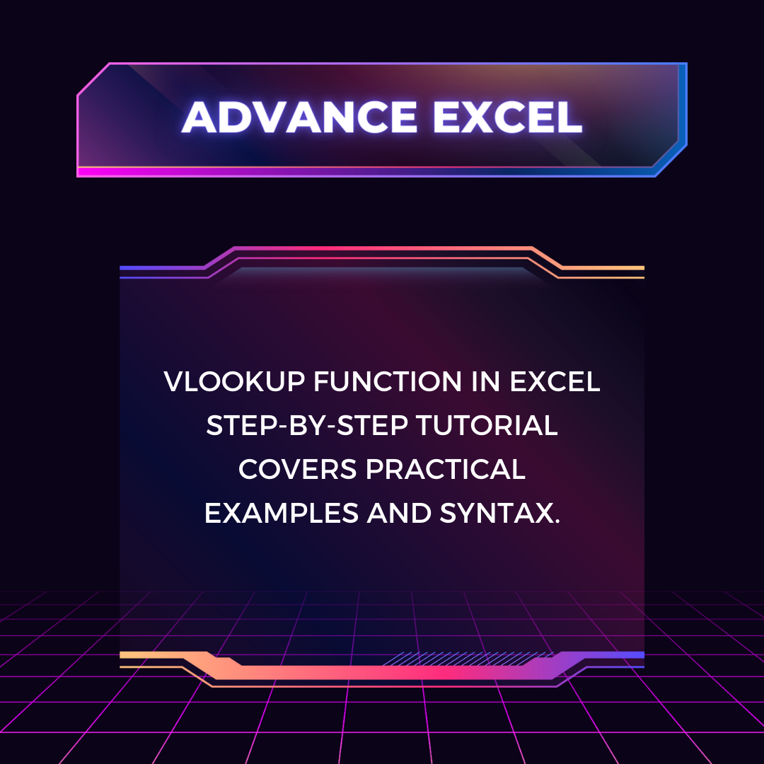 Vlookup Function In Excel Full Stack Tutorials Hub